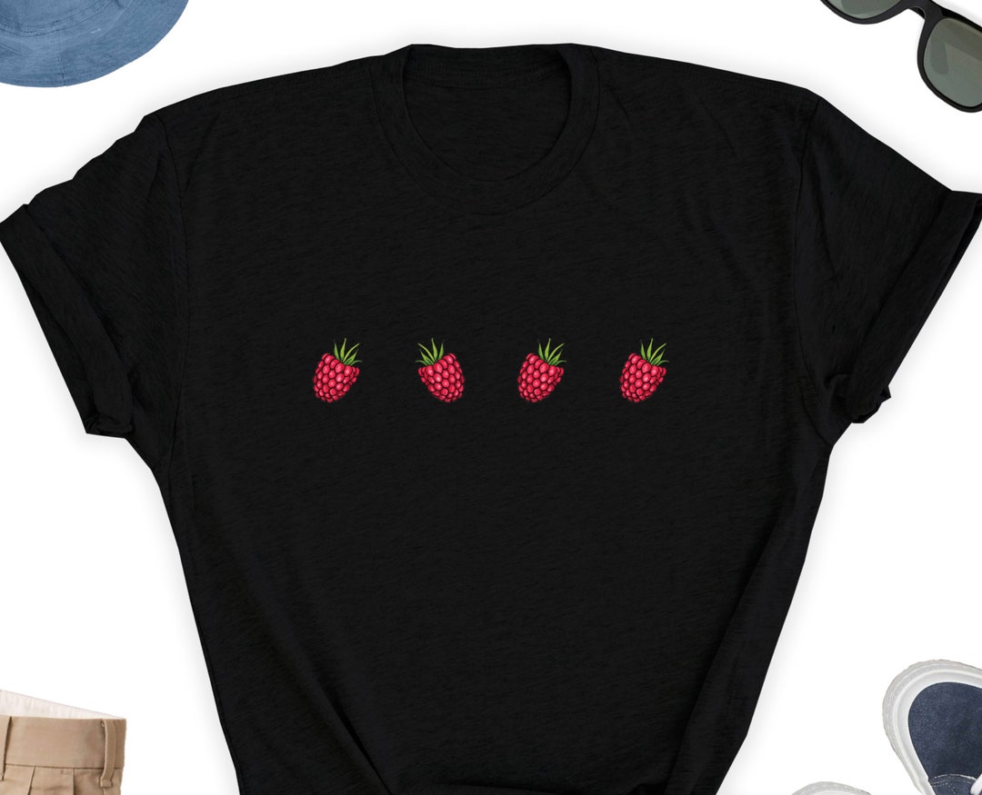 Raspberry Shirt, Cute Raspberry Tee Shirt, Raspberry Tee Top, Raspberry ...