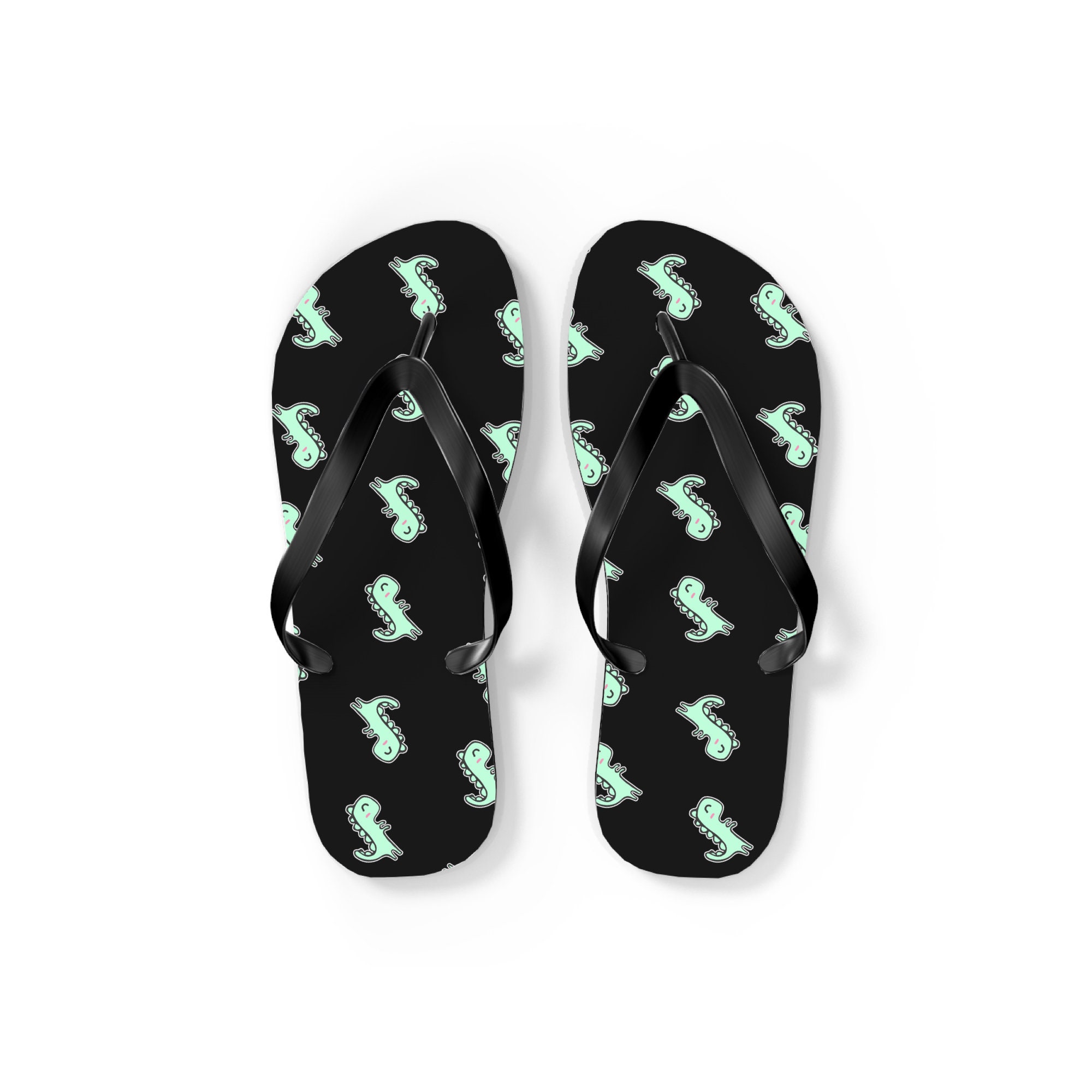 Dinosaur Flip-flops T-rex Dinosaur Flip Flops Dinosaur - Etsy