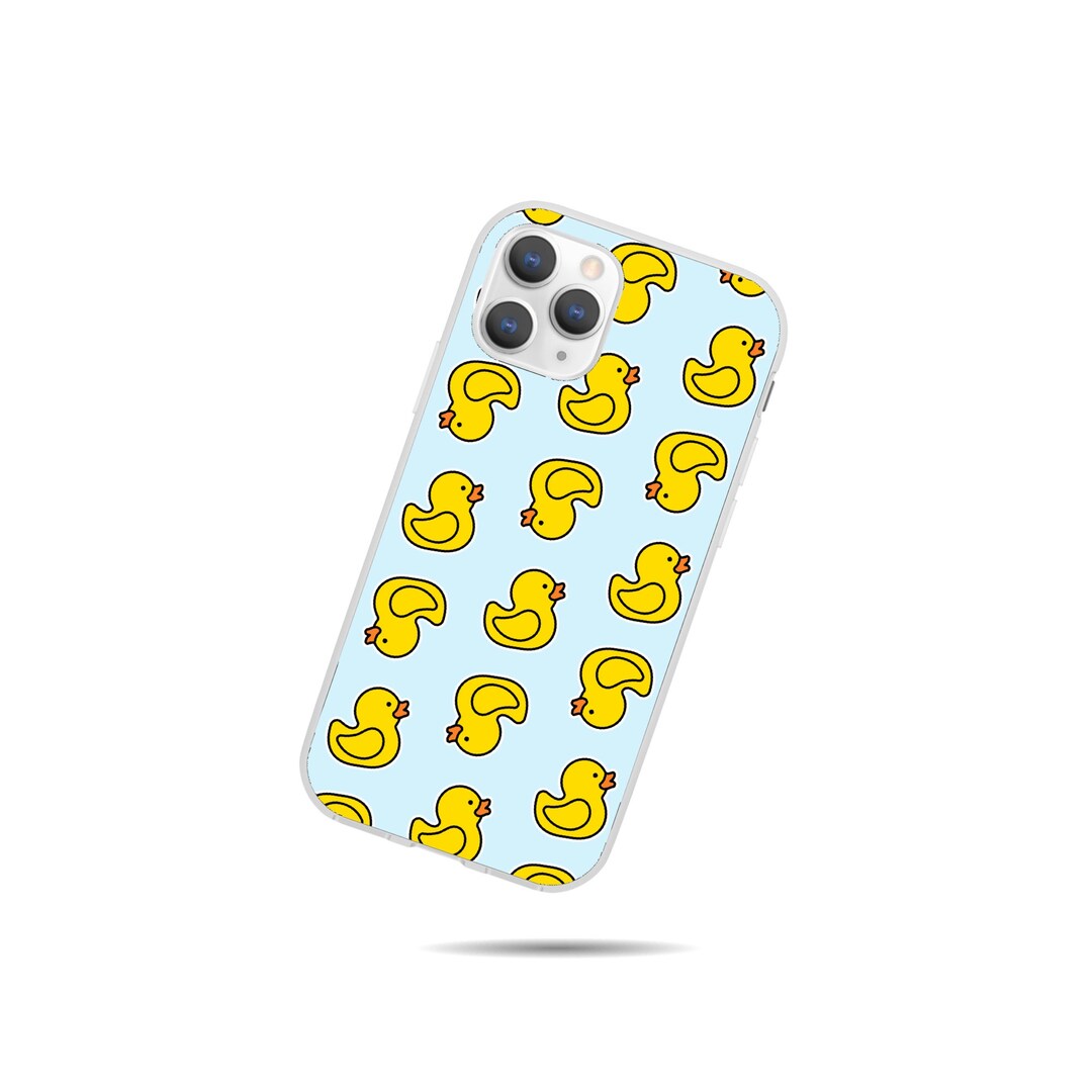 Duck iPhone Case, Cute Yellow Duck Gift Phone Case, Duck Icon Case Case ...