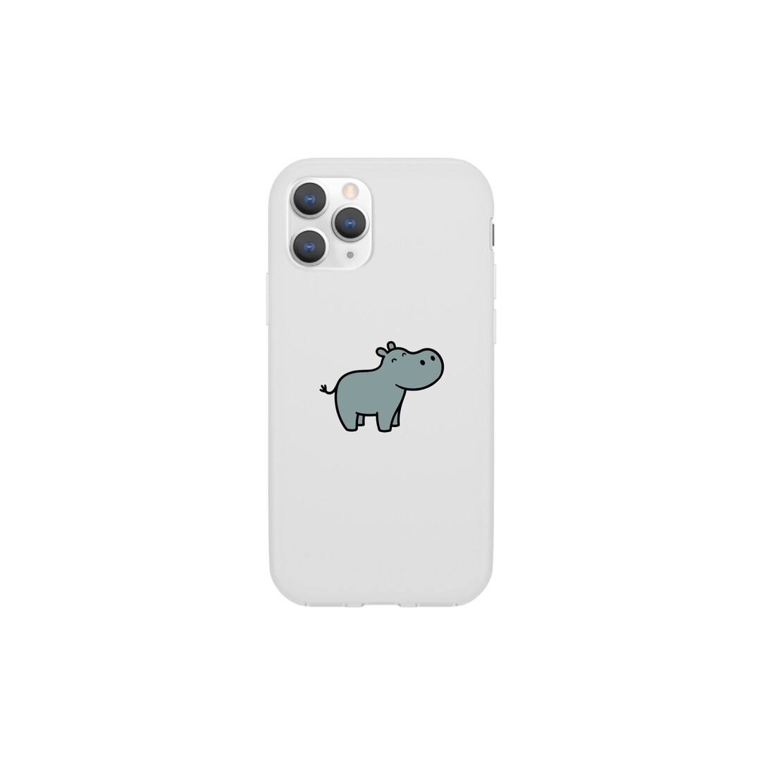 Hippo iPhone Case, Cute Hippo Gift Phone Case, Cute Case Case, Cute ...