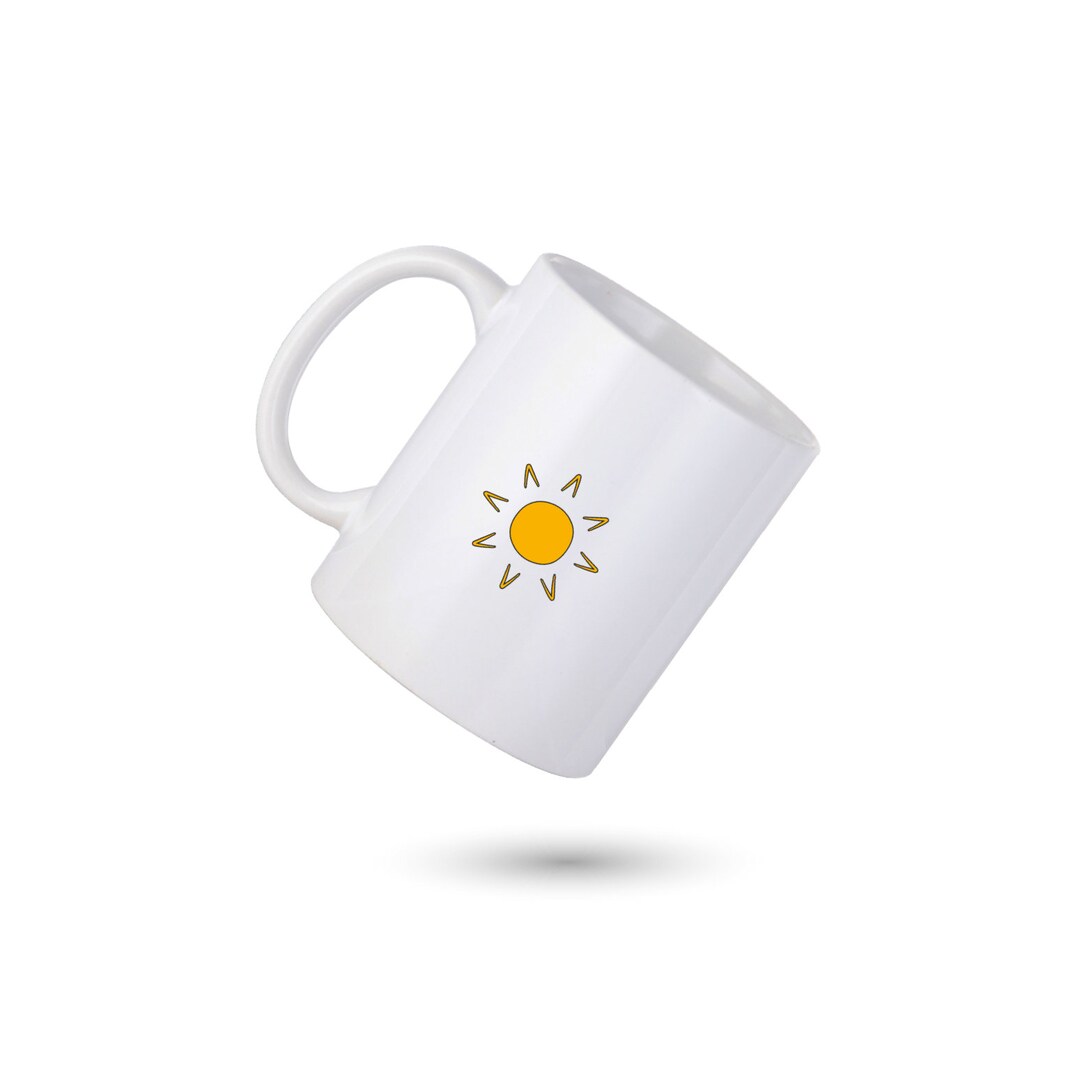 Sun Coffee Mug, Sun Custom Mug, Cute Sun Icon Coffee Cup, Summer Lover ...