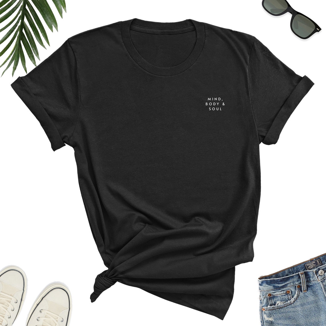 Mind Body & Soul Shirt, Mind Body Soul T-shirt, Mindfulness Tee, Cute ...
