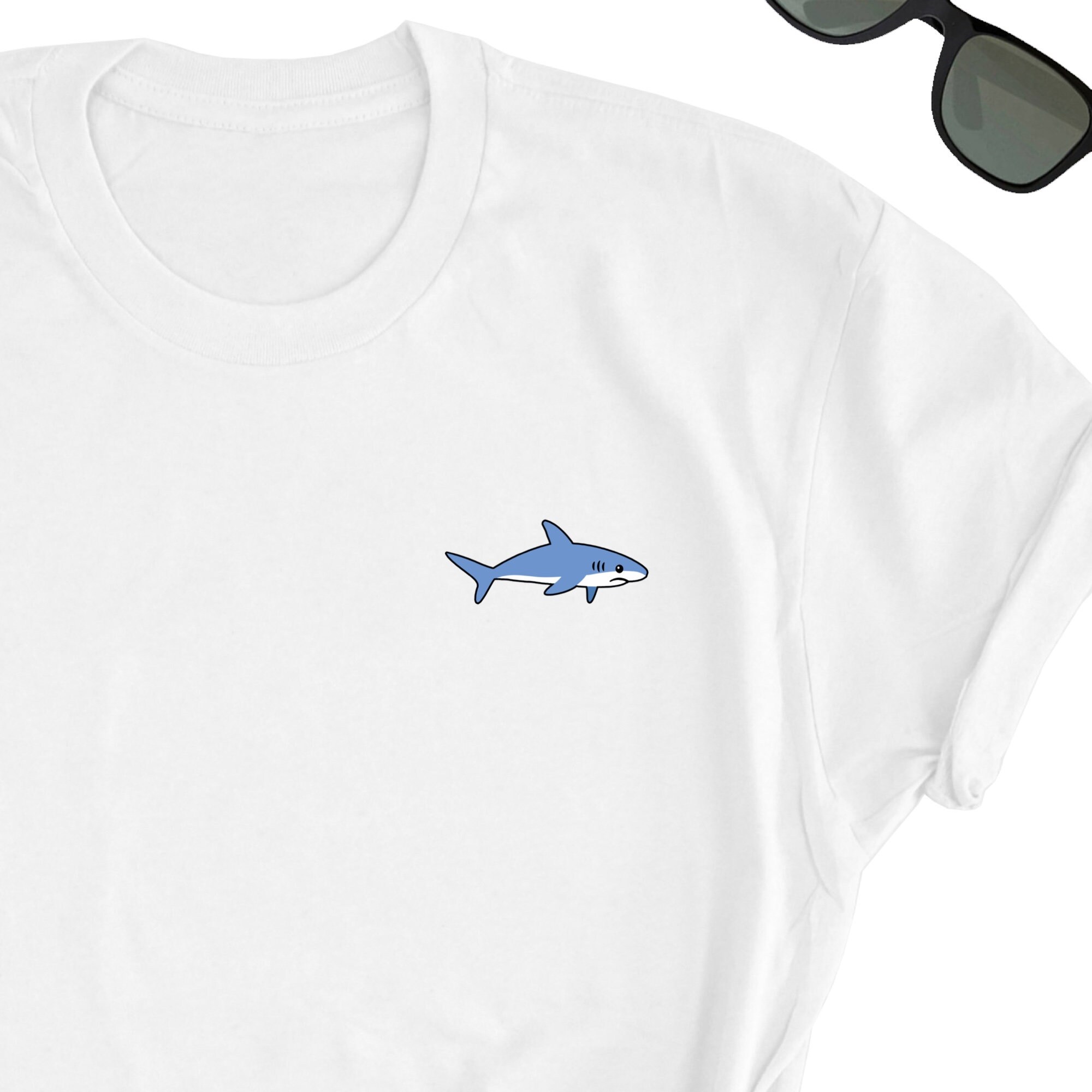 Shark Shirt, Cute Shark Tee Shirt, Shark Tee Top, Cute Shark T-shirt ...