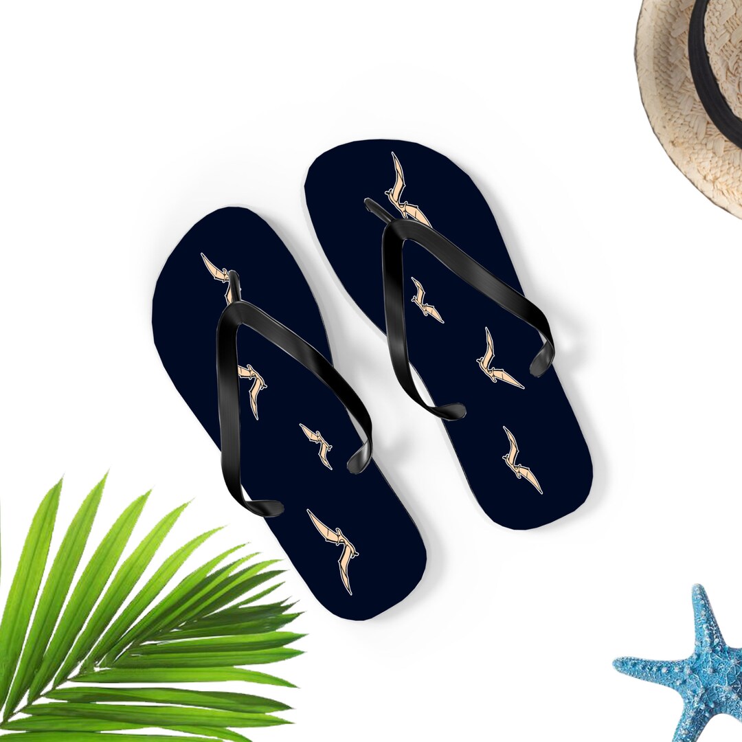 Pterodactyls Flip-flops, Dinosaur Icon Flip Flops, Pterodactyls Sandals ...