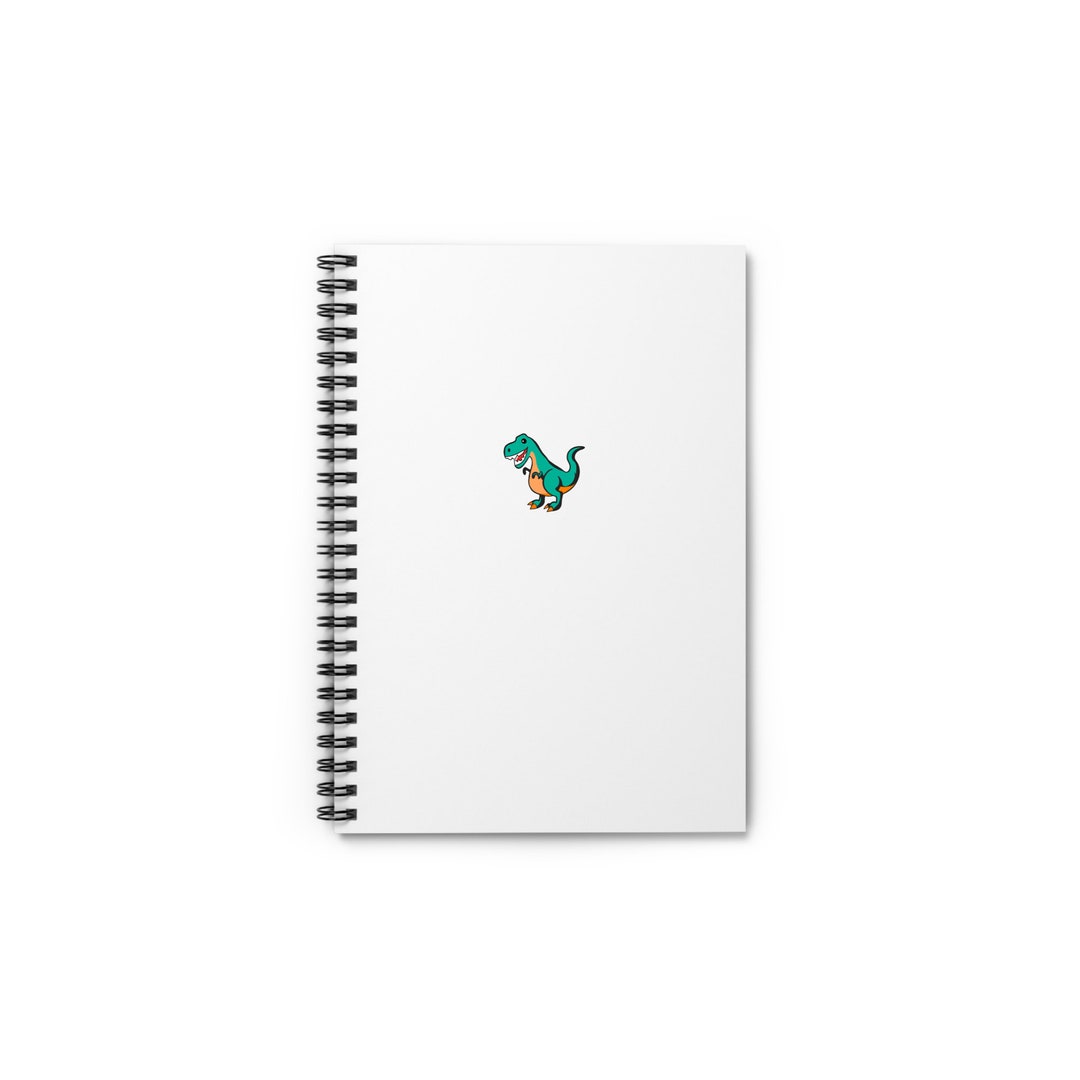 Dinosaur Spiral Notebook Journal, T-rex Dino Journal Gift, Gift for T ...