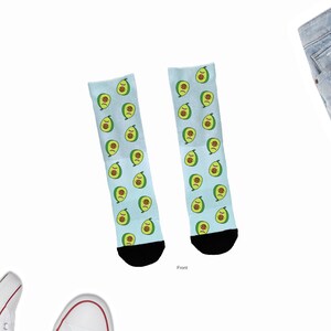 Avocado Socks, Avocado Lover Socks, Fun Avocado Socks, Cute Avocado ...