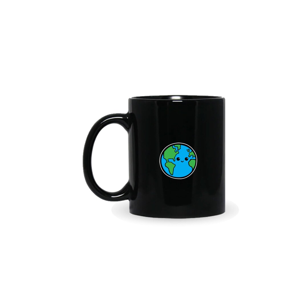 Earth Coffee Mug, Earth Custom Mug, Cute Earth Coffee Cup, Earth Lover ...