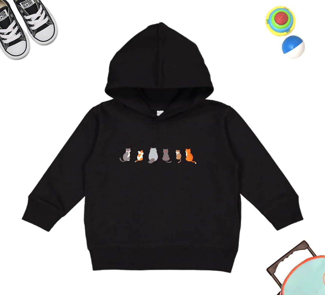 Cats Kids Hoodies Sweatshirts, Cute Cat Hoodies for Kids, Kids Cats ...