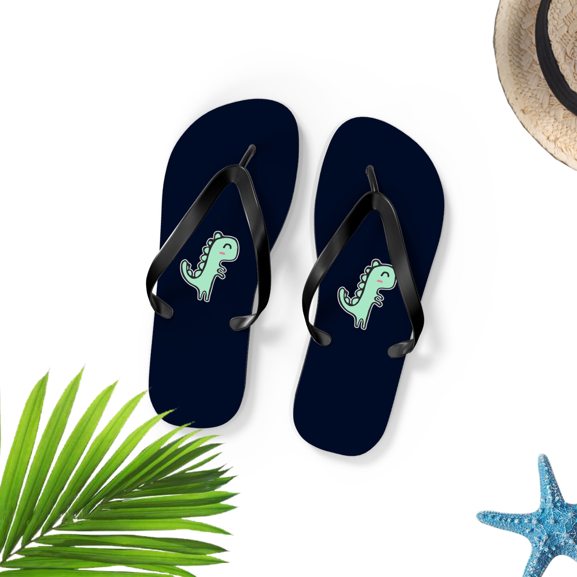 Dinosaur Flip-flops T-rex Dinosaur Flip Flops Dinosaur - Etsy