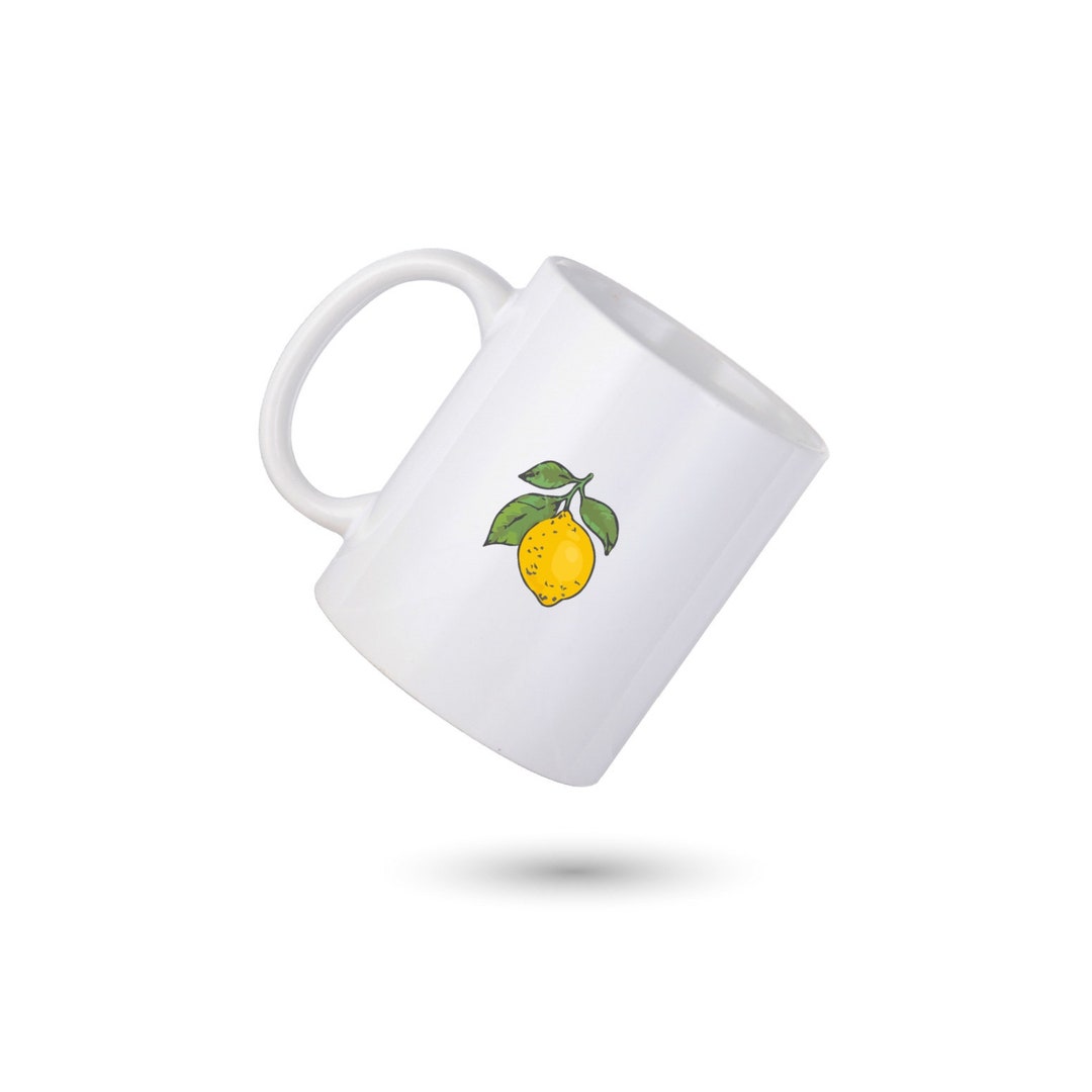 Lemon Coffee Mug, Lemon Custom Mug, Cute Lemon Coffee Cup, Lemons Lover ...