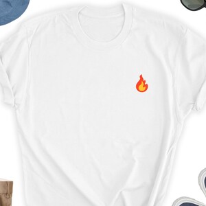 Bonfire Shirt, Fire Shirt, Flame Icon T-shirt, Flame Icon Shirt, Fire ...