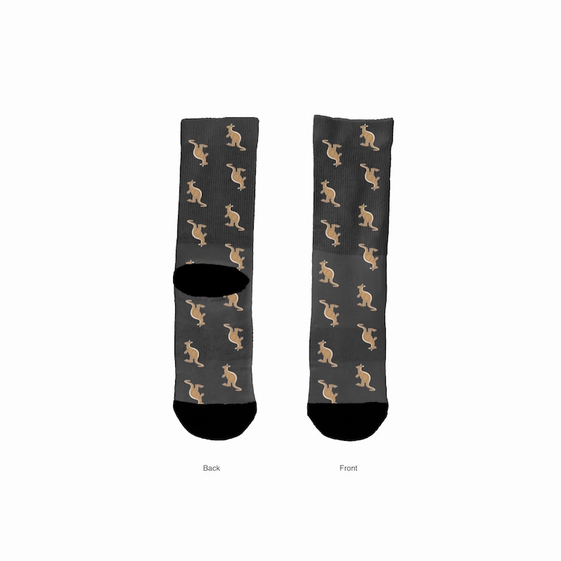 Kangaroo Socks, Cute Kangaroo Socks, Kangaroos Socks, Cute Kangaroo ...