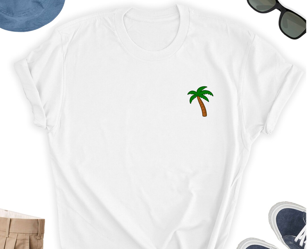 Palm Tree Shirt, Palm Trees Icon Tee Shirt, Palm Tree Shot Tee Top ...