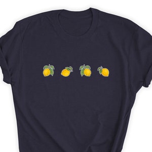 Lemon Shirt, Cute Lemon Tee Shirt, Lemon Tee Top, Cute Lemon T-shirt ...
