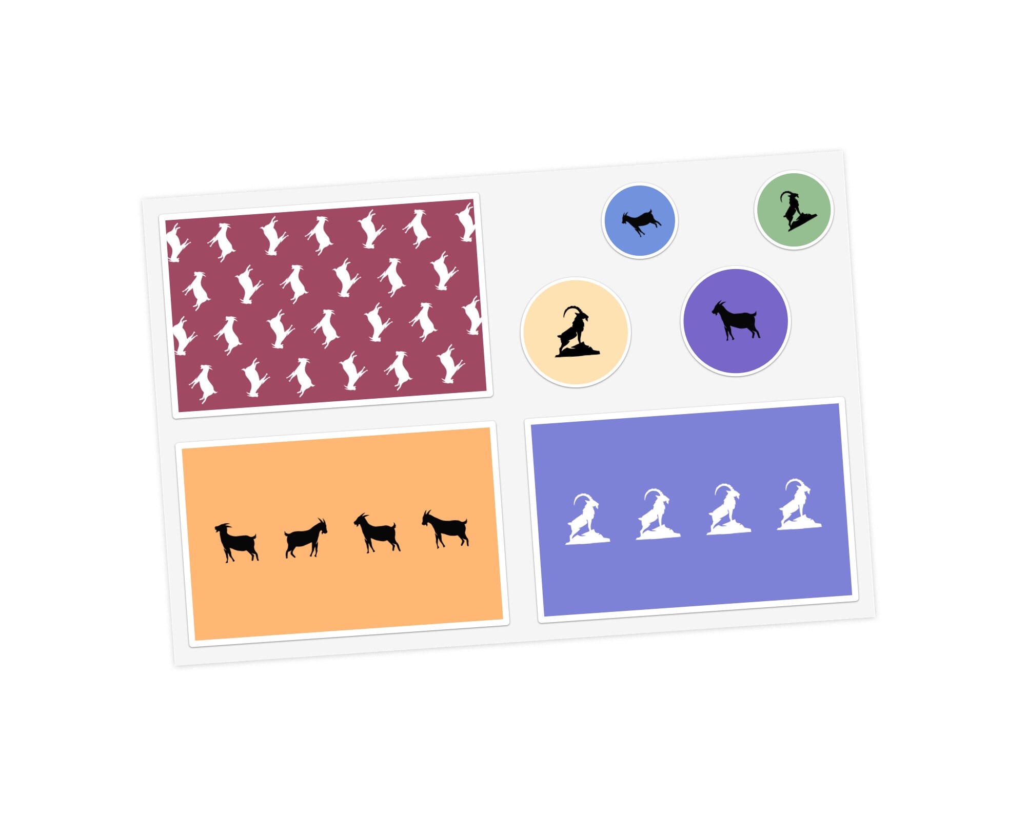 GOAT Sticker Pack Pack of Goat Stickers Cute Add-on Gift for - Etsy