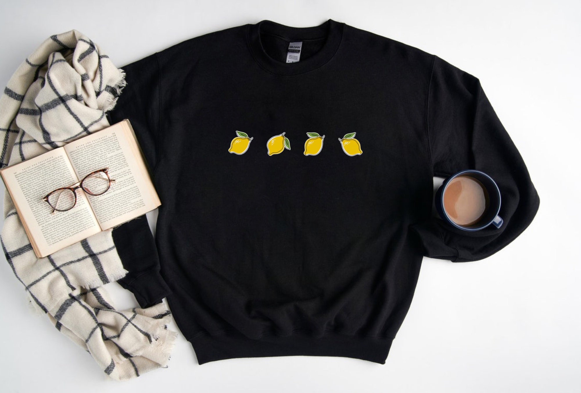 Lemon Sweatshirt, Cute Lemon Sweater, Lemon Sweatshirts, Lemon Crewneck ...