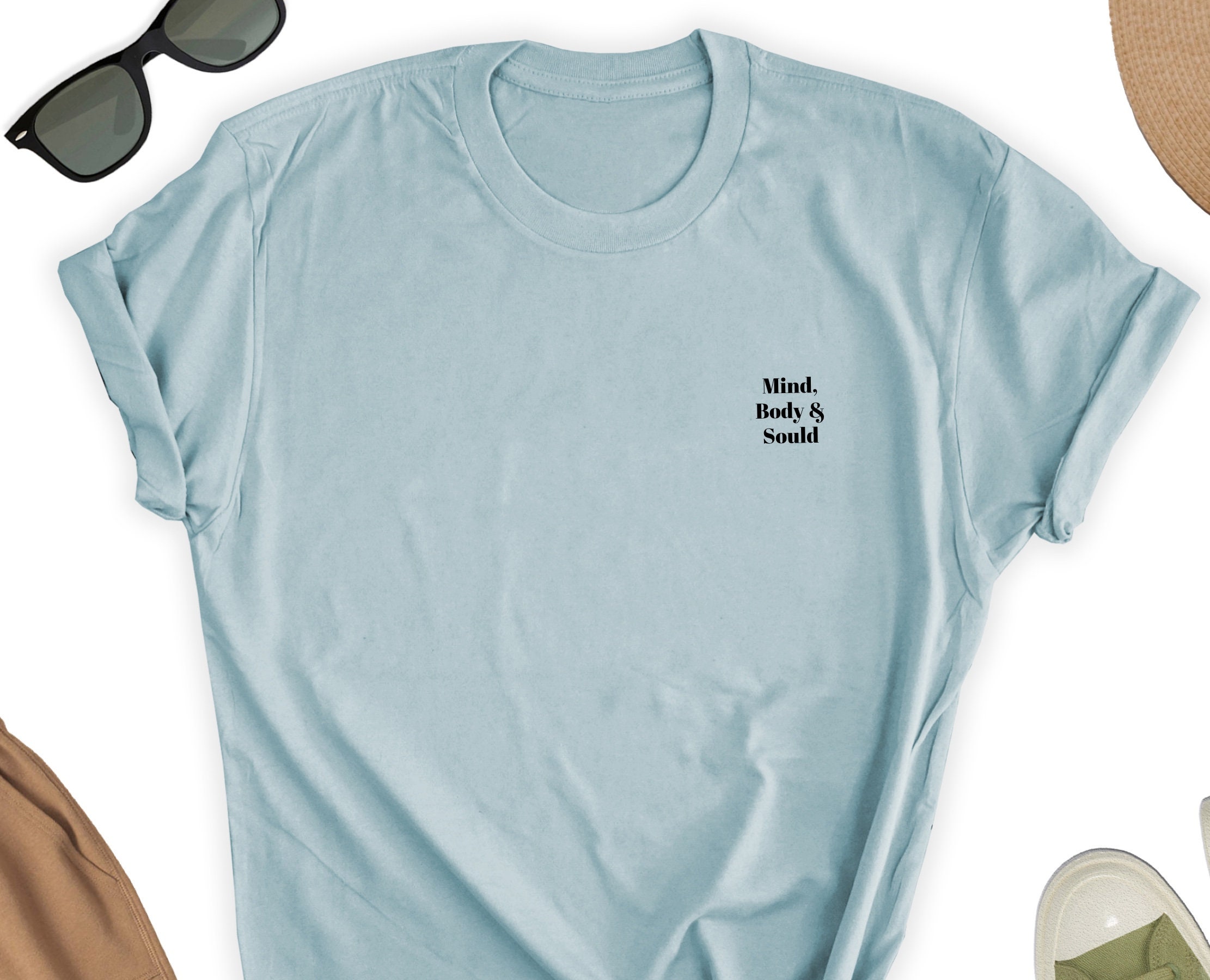 Mind Body & Soul Shirt, Mind Body Soul T-shirt, Mindfulness Tee, Cute ...
