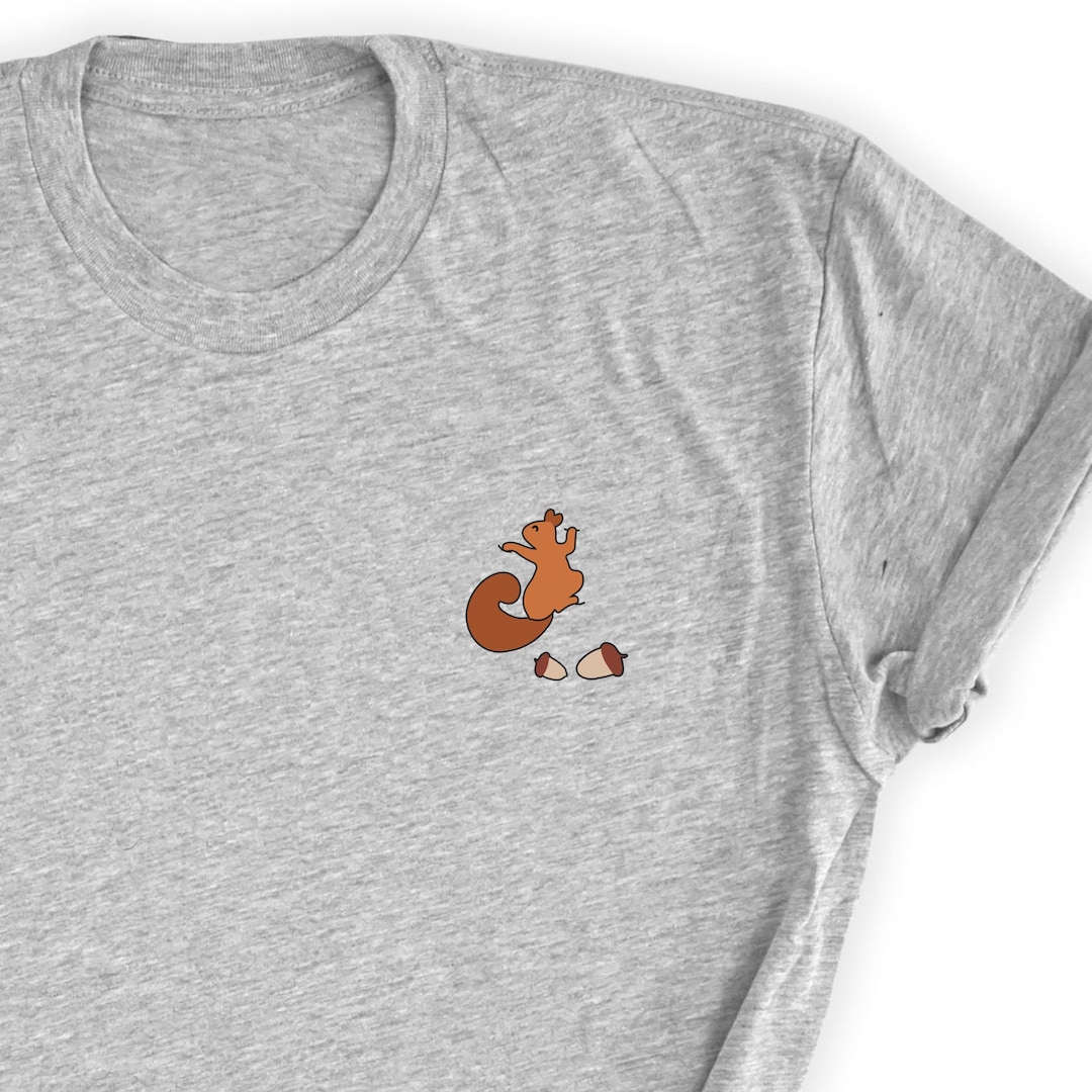 Squirrel Shirt, Cute Squirrel Tee Shirt, Squirrel Tee Top, Cute ...