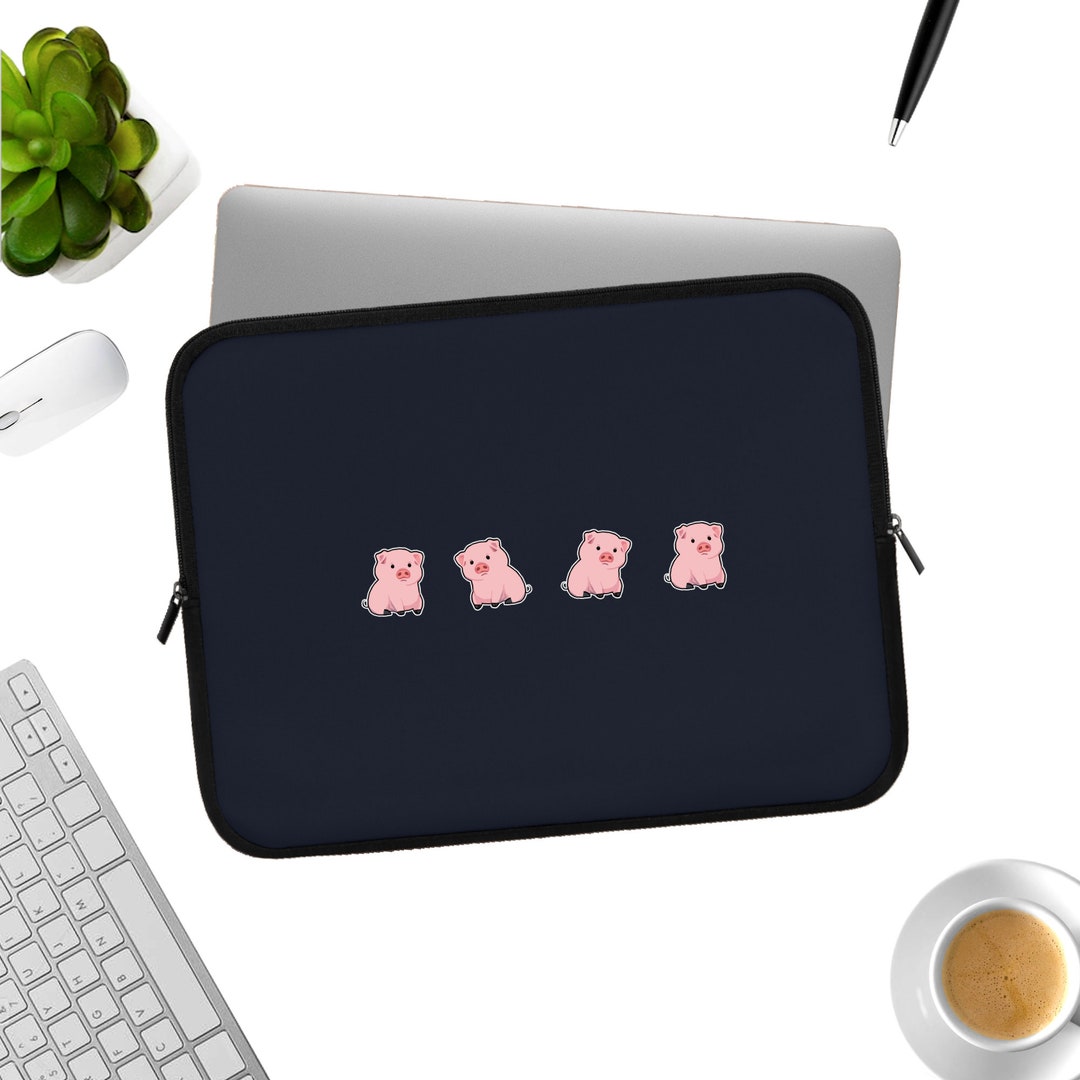 Pig Laptop iPad Sleeve, Fun Pig Laptop Sleeve, Pig Lover Friend Laptop ...