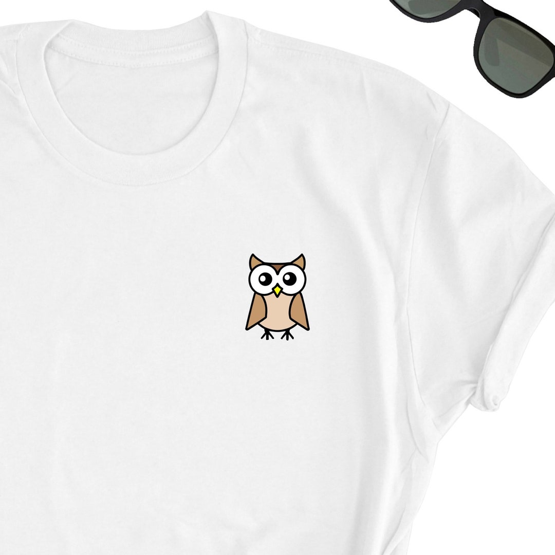 Owl Bird Shirt, Cute Owl Tee Shirt, Owl Tee Top, Cute Owl T-shirt, Owl ...