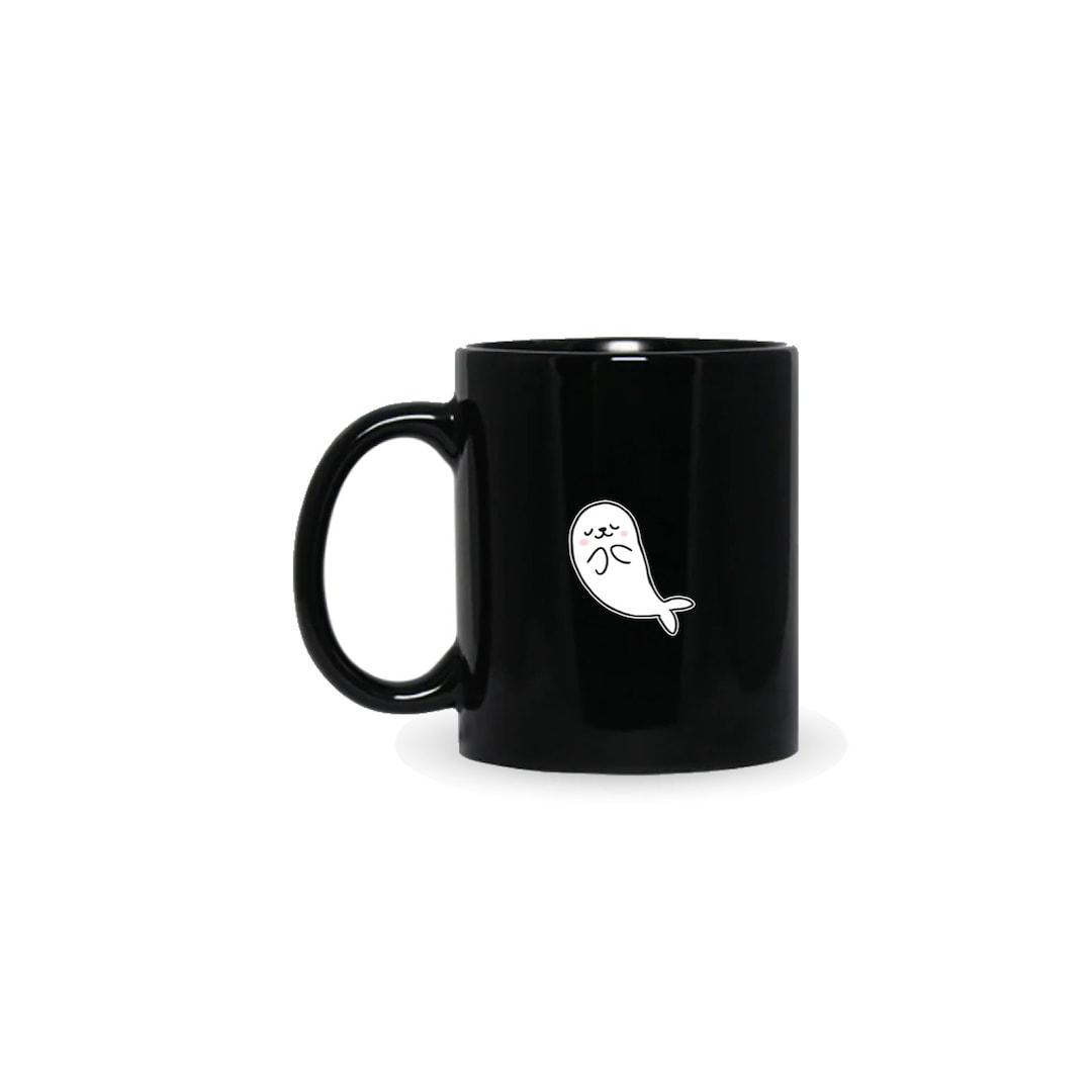 Seal Coffee Mug, Seal Custom Mug, Seal Icon Coffee Cup, Cute Seal Mug ...