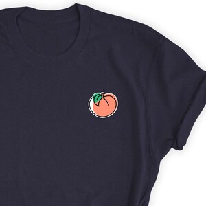Peach Shirt, Cute Peach Tee Shirt, Peach Tee Top, Cute Peach T-shirt ...