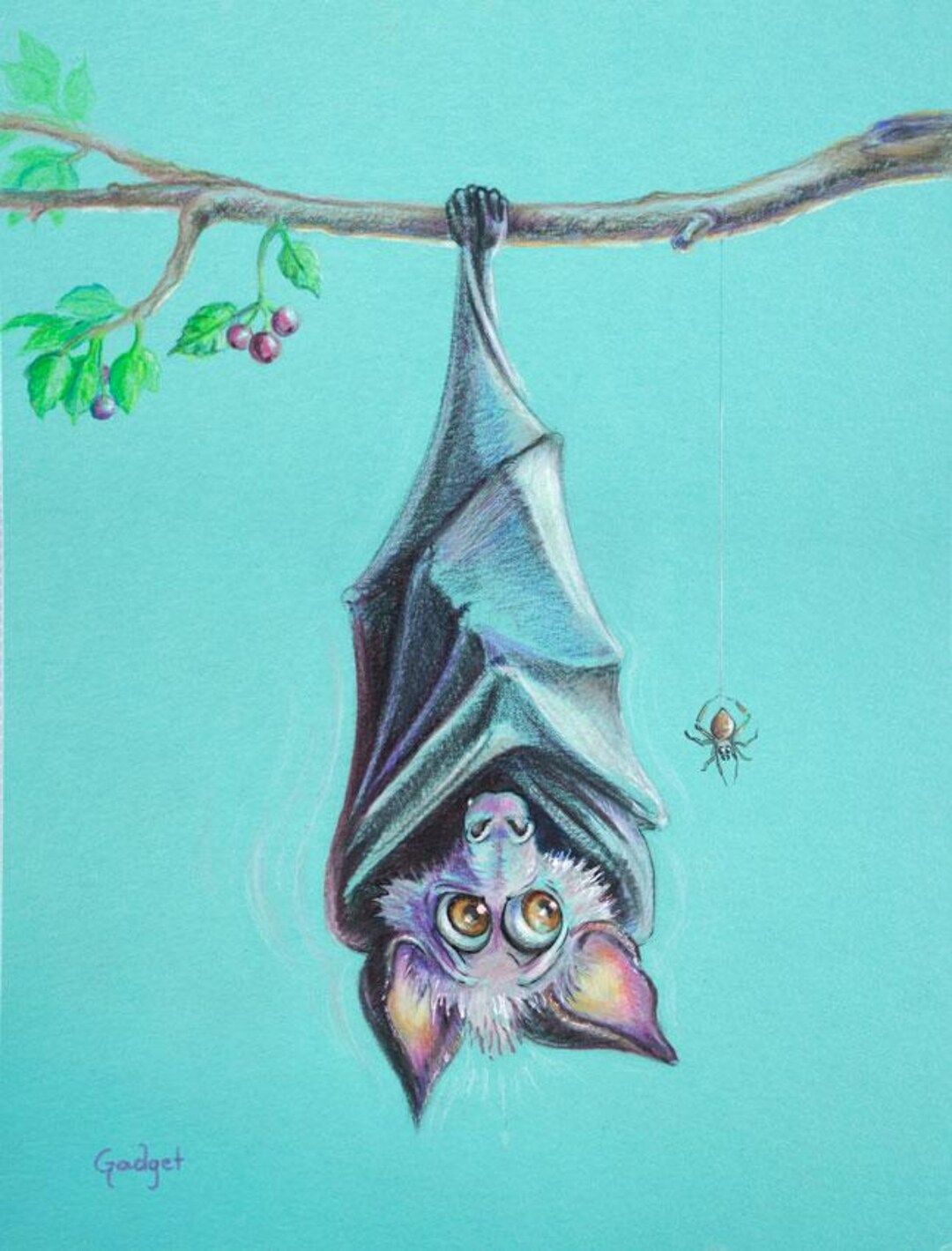 Francine the Frightened Fruit Bat - Etsy