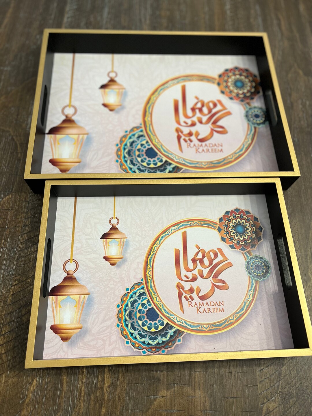 Handmade 2 Piece Ramadan Kareem Serving Trays - Etsy