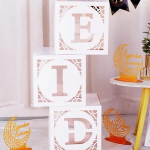 Handmade Eid Boxes With Lights - Etsy