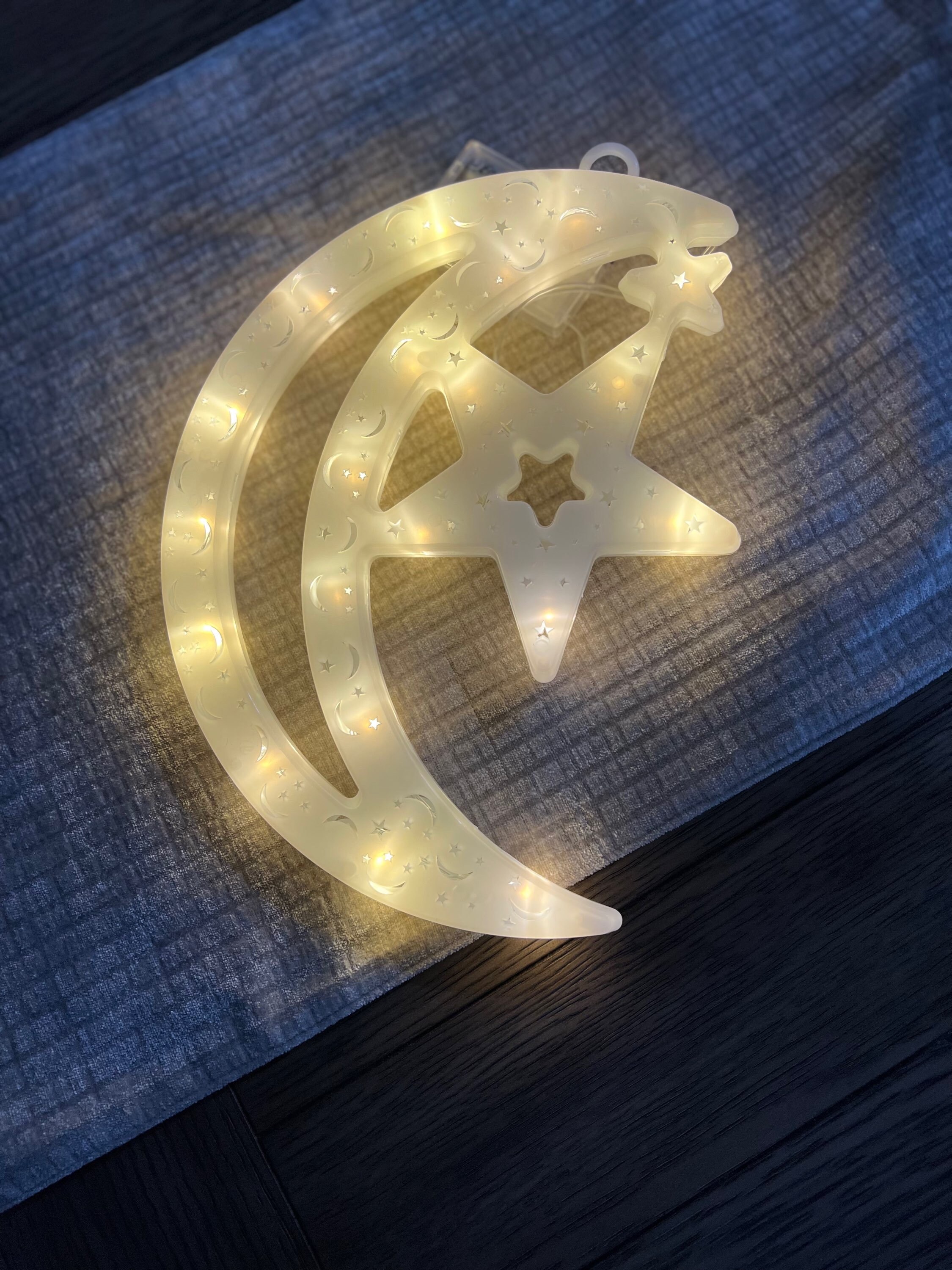 Handmade Crescent Moon and Star Light up Decor Medium or Large - Etsy
