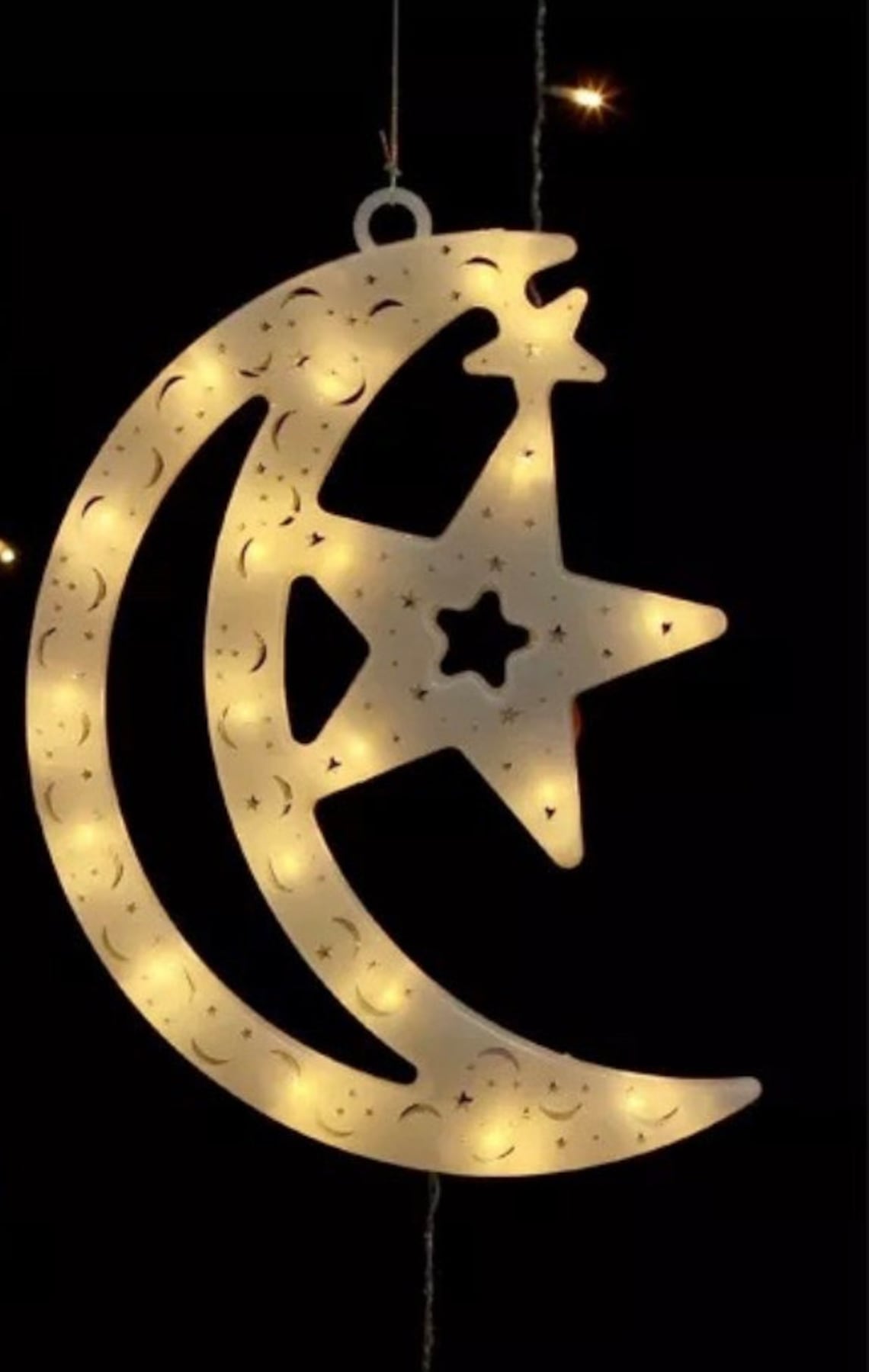 Handmade Crescent Moon and Star Light up Decor Medium or Large - Etsy