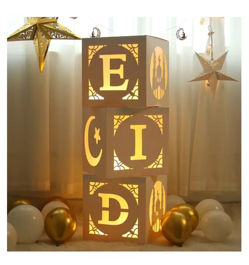 Handmade Eid Boxes With Lights - Etsy