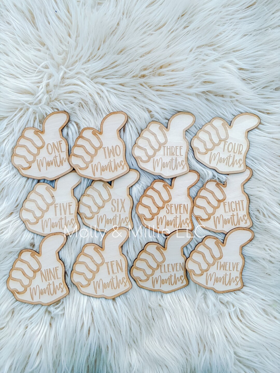 Aggie Baby Monthly Milestone Marker| Baby Shower Gift| Aggie Baby Gift ...