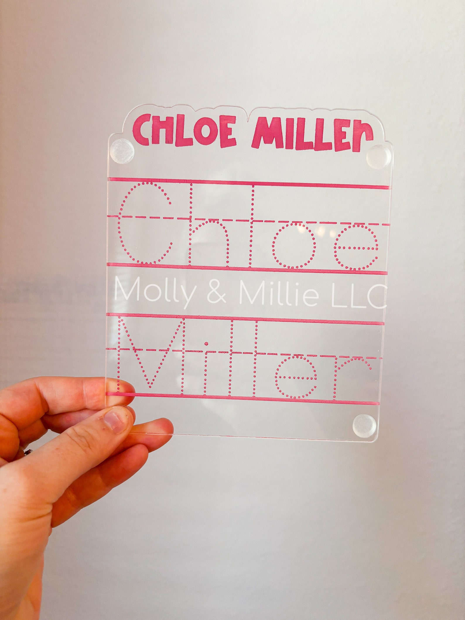 Name Tracing Board | Dry Erase Name Tracing | Letter Tracing Board ...
