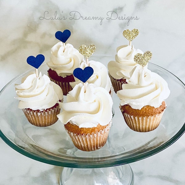 Heart Cupcake Topper - Etsy
