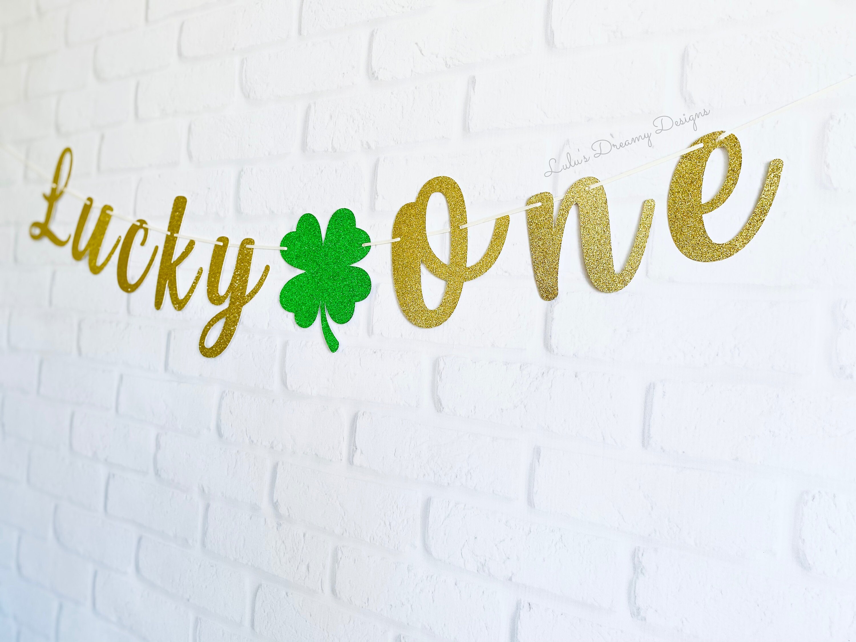 St. Patrick's Day Banner Lucky One Banner Personalized | Etsy