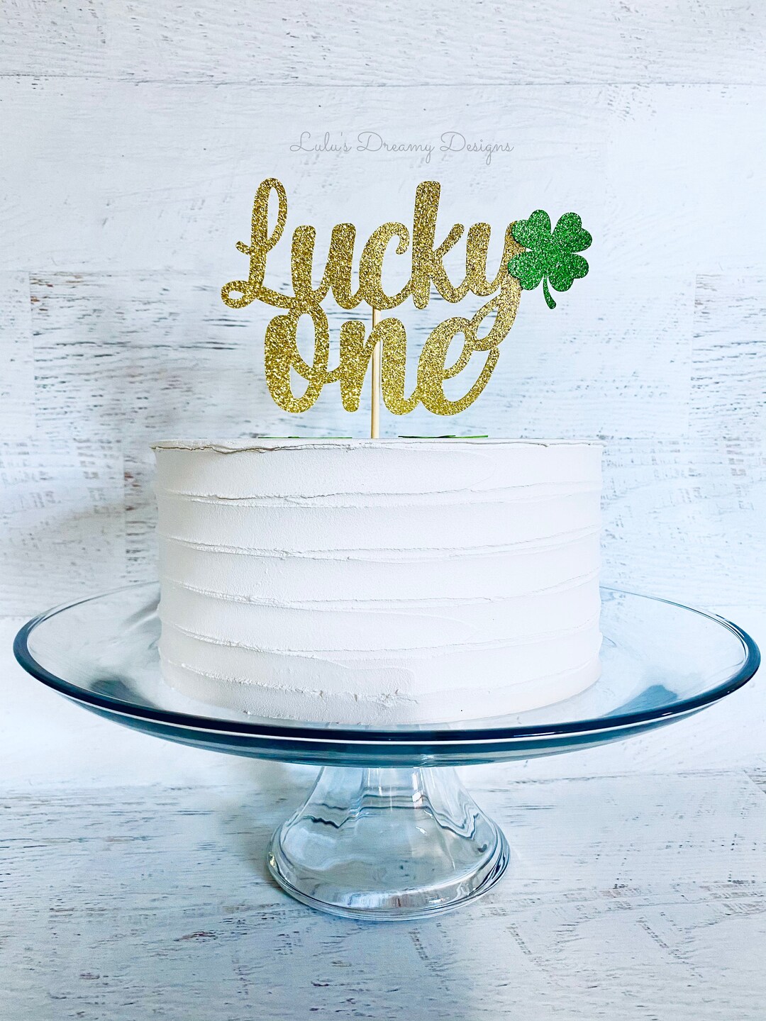 St. Patrick's Day Cake Topper, Lucky One Cake Topper, 1st Birthday ...