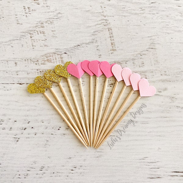 Heart Cupcake Topper - Etsy