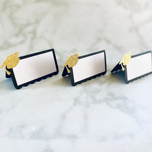 Graduation Food Labels, Black and Gold, Candy Food Labels, Buffet Food ...