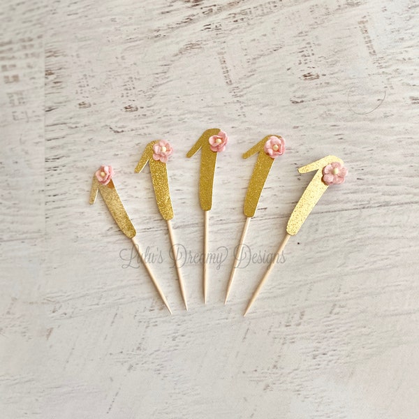 Number 1 Cupcake Toppers - Etsy
