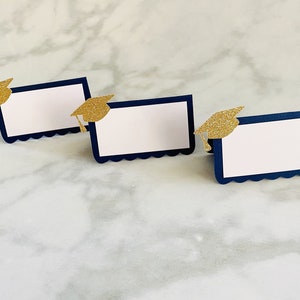 Graduation Food Labels, Navy Blue and Gold, Candy Food Labels, Buffet ...