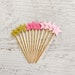 MINI Star Cupcake Toppers. Light Pink Bright Pink and Gold - Etsy