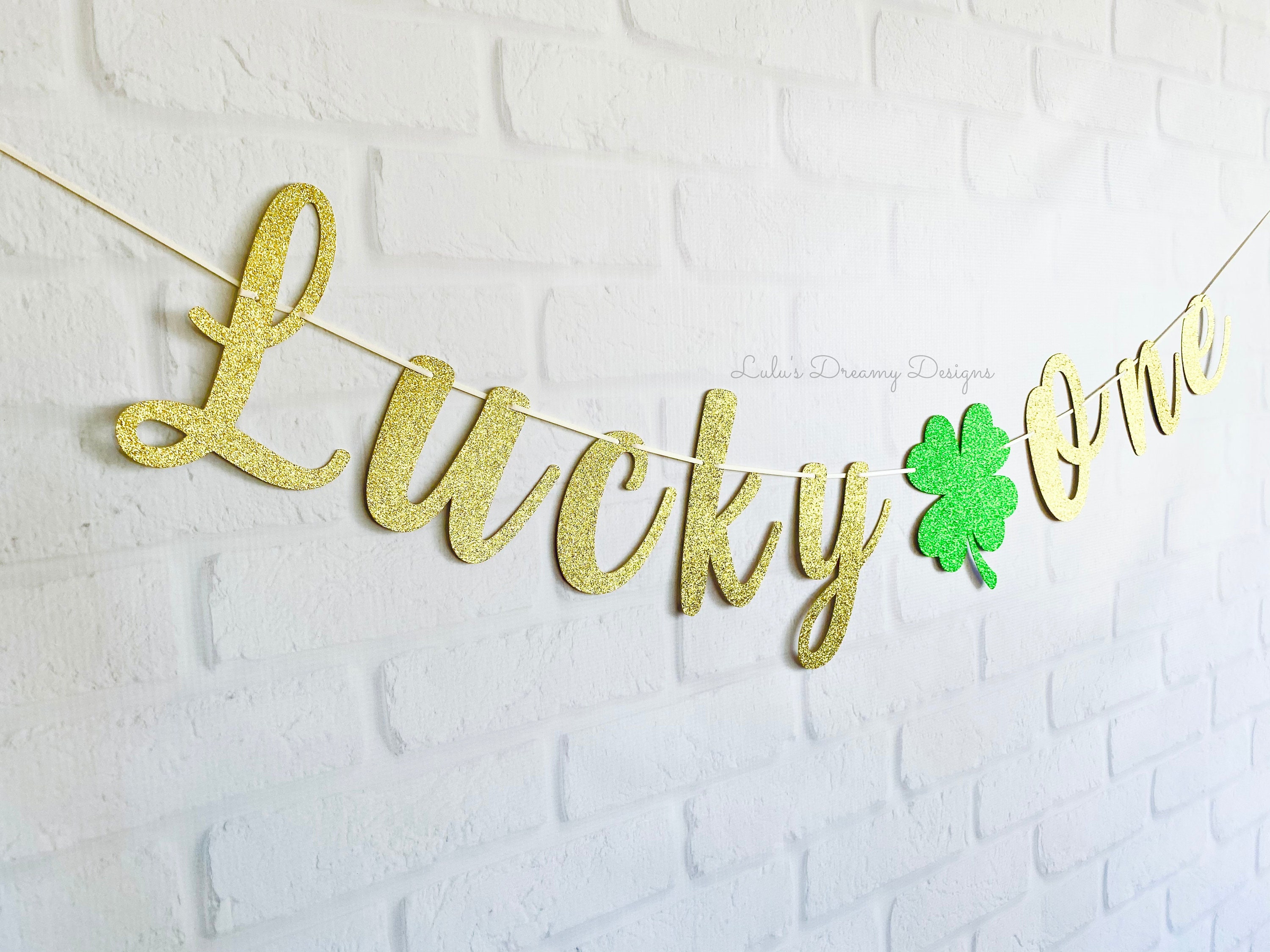 St. Patrick's Day Banner Lucky One Banner Personalized | Etsy
