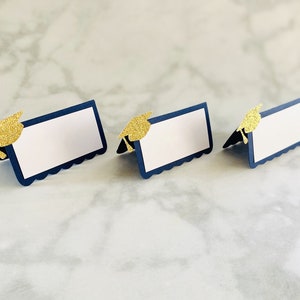 Graduation Food Labels, Navy Blue and Gold, Candy Food Labels, Buffet ...