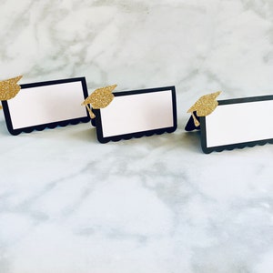 Graduation Food Labels, Black and Gold, Candy Food Labels, Buffet Food ...