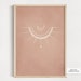 Soul | Line Art Print | Minimal Prints | Digital Downloadable | Moon ...