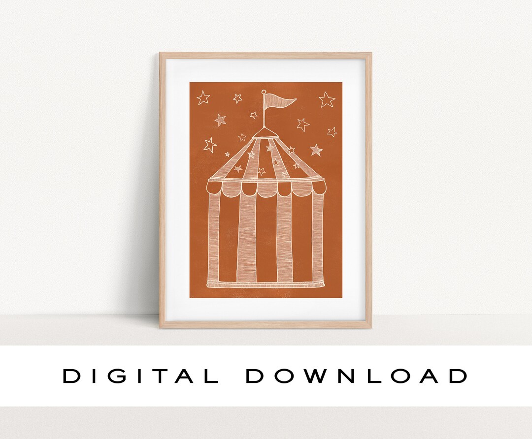 Circus Texture digital Downloadable Art Print Nursery Kids Room ...