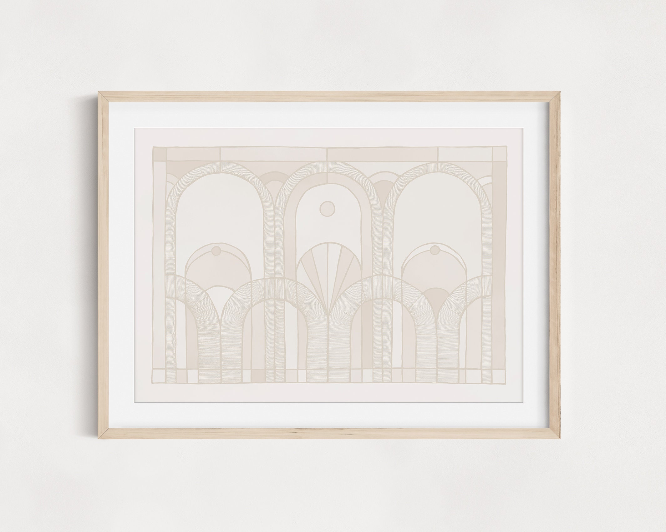 Clay Shell Art Print | Modern Coastal Print | Boho Wall Decor | Neutral ...