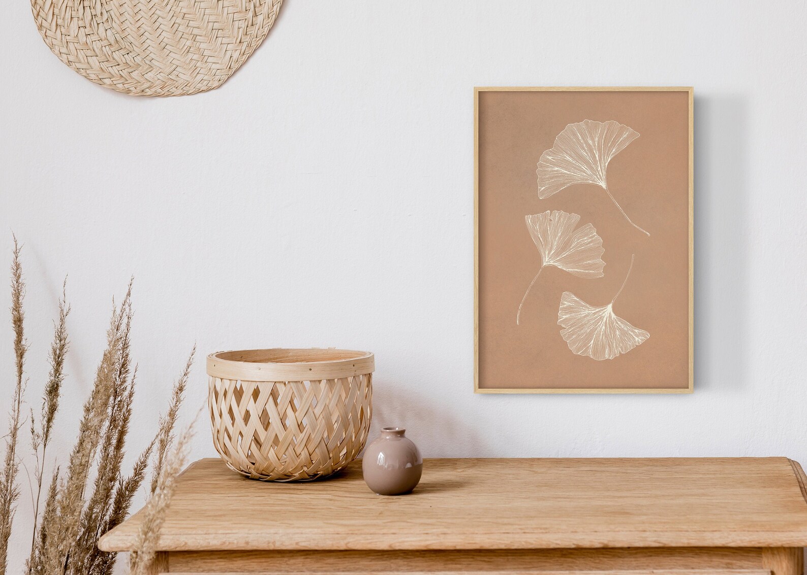 Ginkgo Art Print | Botanical Wall Art | Leaf | Minimal Poster Design ...