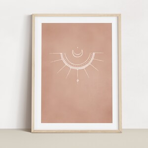 Soul | Line Art Print | Minimal Prints | Digital Downloadable | Moon ...